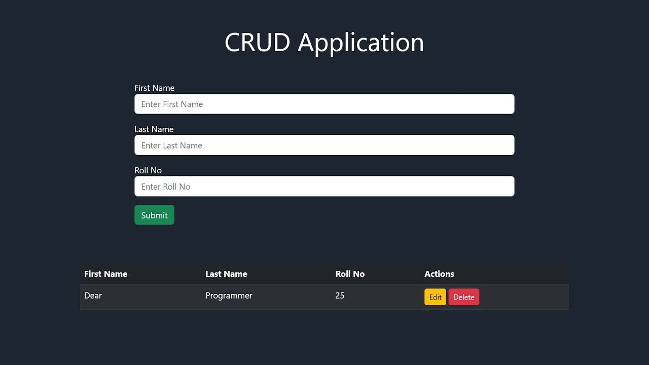 Building A Javascript Crud Application A Step By Step Guide