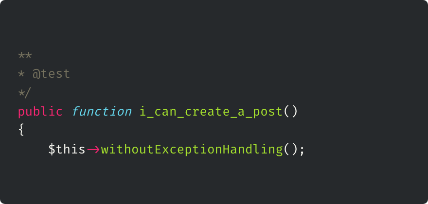 Understanding Laravel's Withoutexceptionhandling Trait – peerdh.com