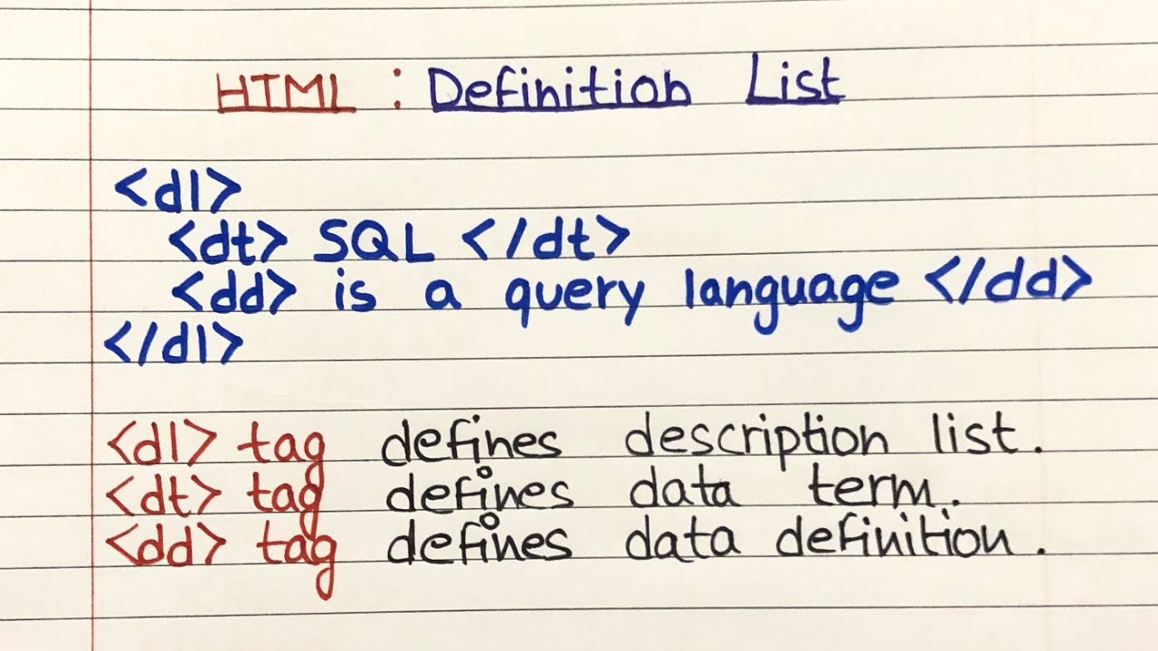 Understanding Html Definition Lists: A Comprehensive Guide – peerdh.com