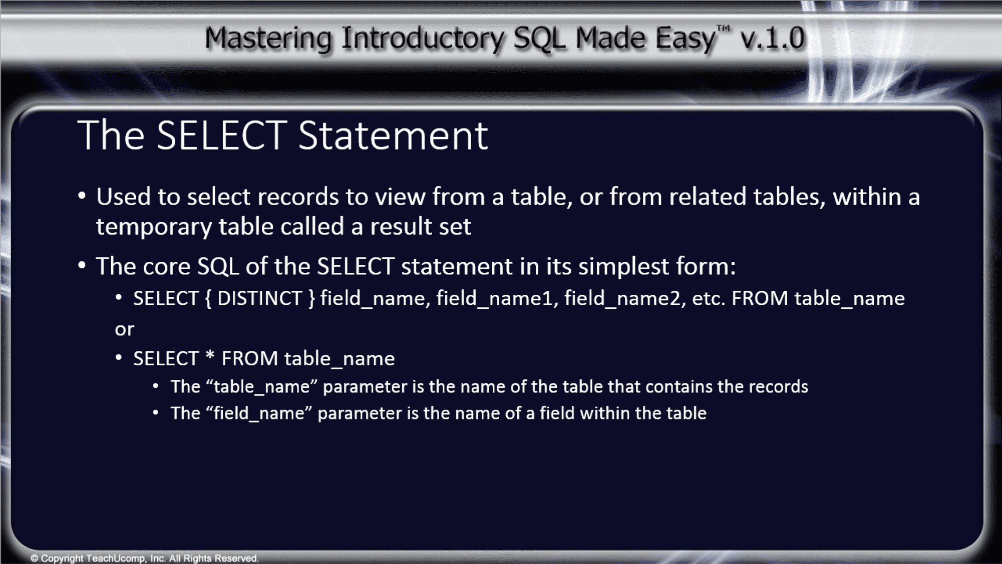 Sql Select Statements – peerdh.com