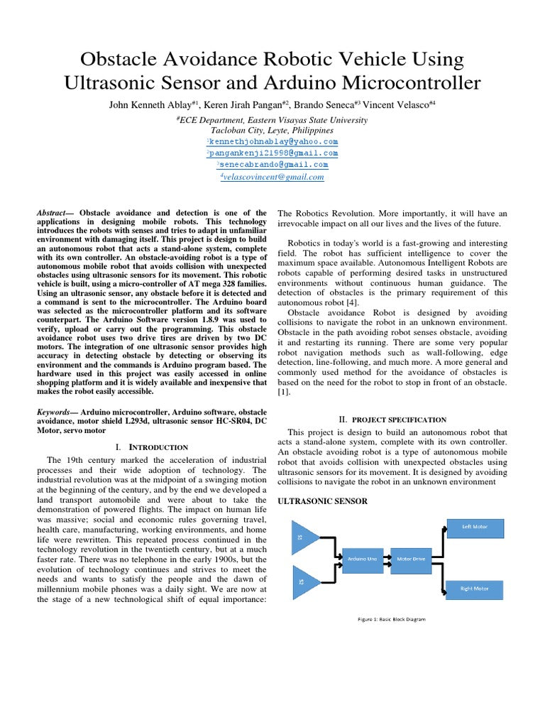 Sensor Integration For Basic Obstacle Avoidance In Robotics – peerdh.com