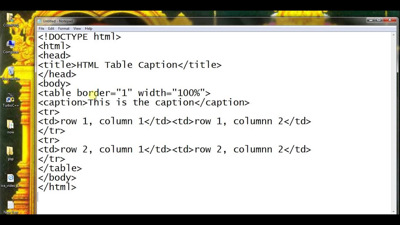 Understanding The Html Table Caption Element – peerdh.com