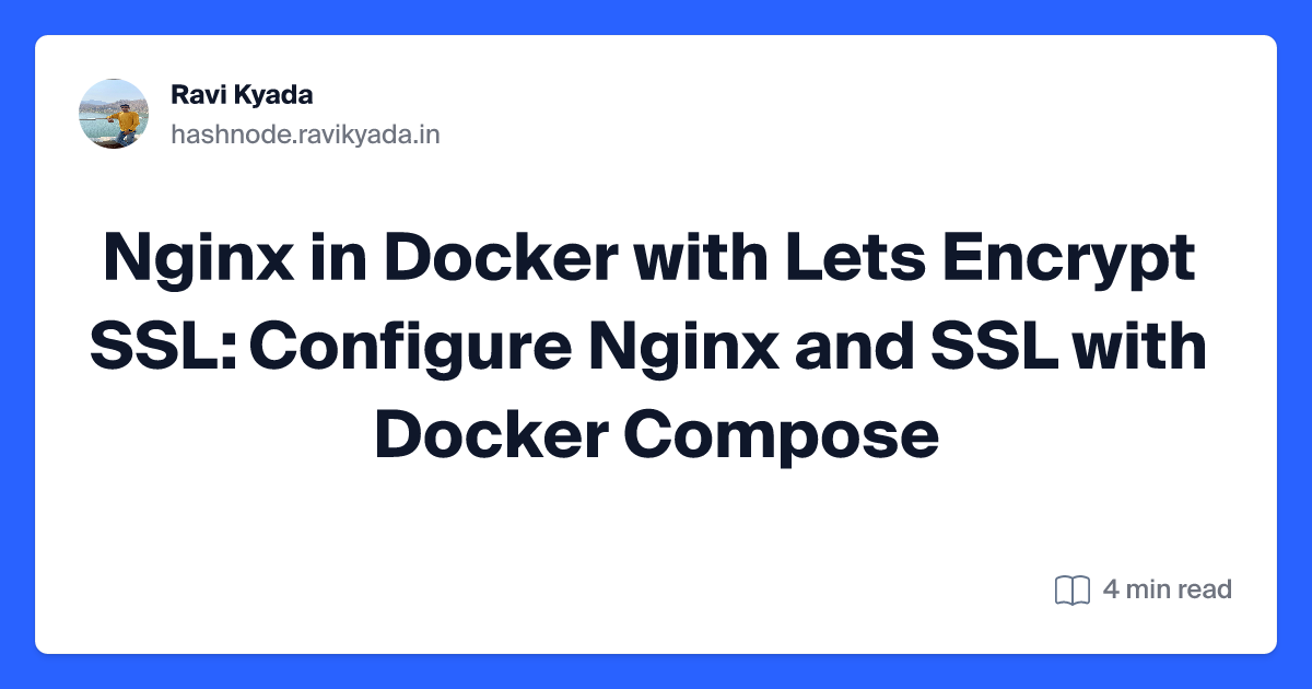 Implementing Lets Encrypt With Nginx In Docker – peerdh.com