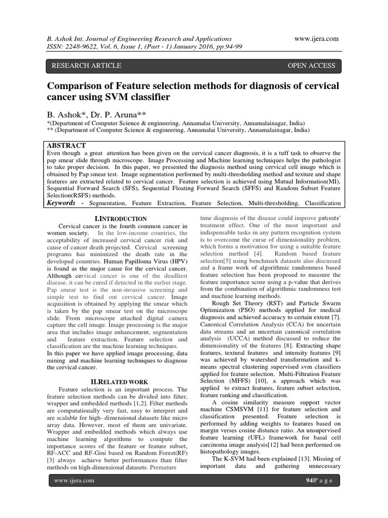 Algorithm Efficiency Comparison In Feature Selection Methods – peerdh.com