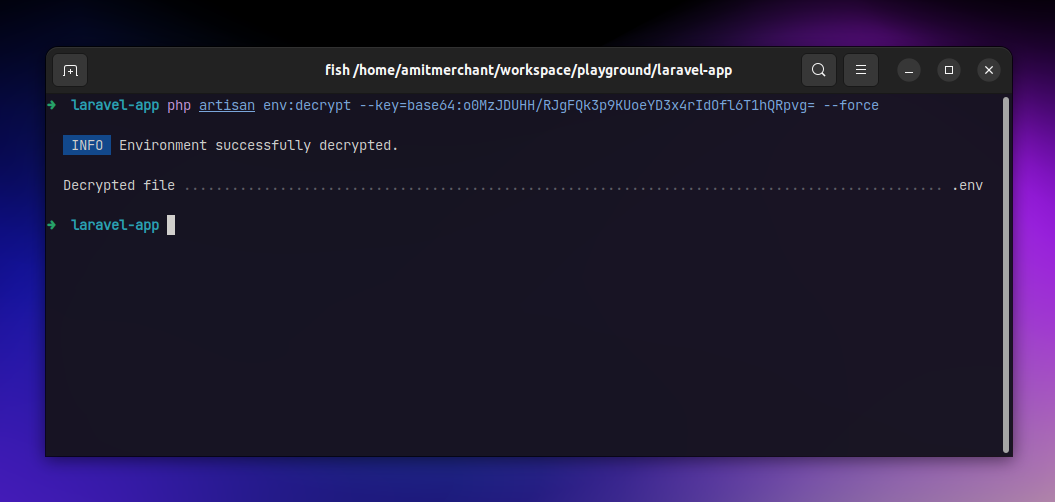Understanding The Laravel Environment Decrypt Command – peerdh.com