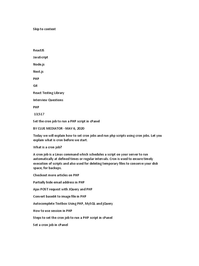 Implementing Error Handling And Logging In Cron Job Scripts – peerdh.com