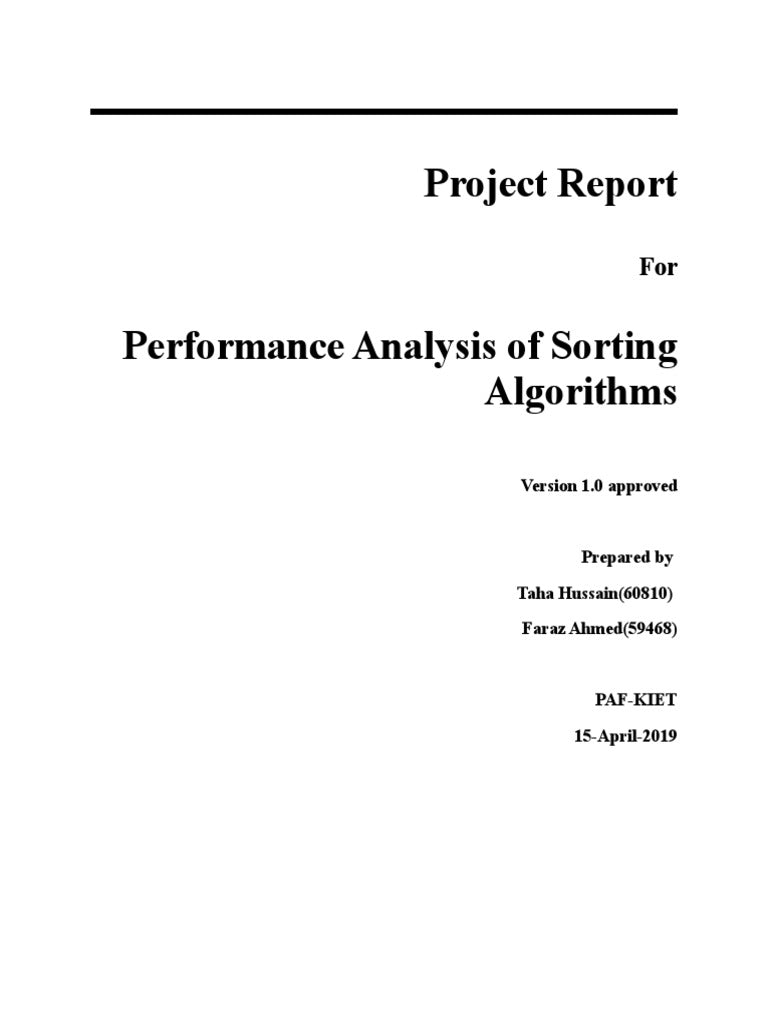 Comparing Memory Usage Of Different Sorting Algorithms With Varying Da 8743