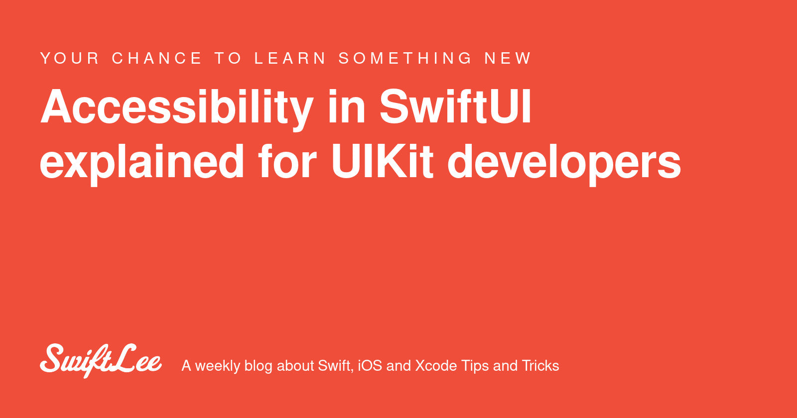 Accessibility In Swiftui For Uikit Developers – peerdh.com