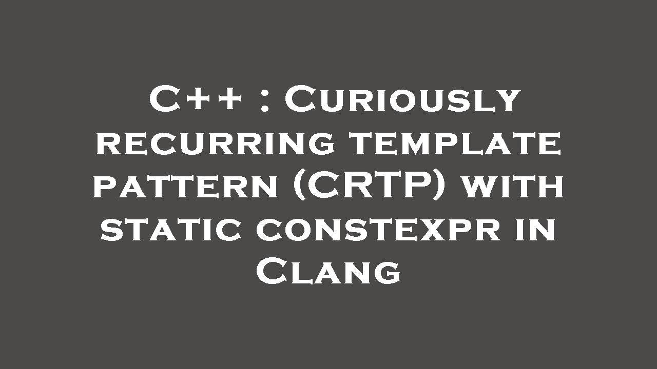 Mixins In C++ – peerdh.com