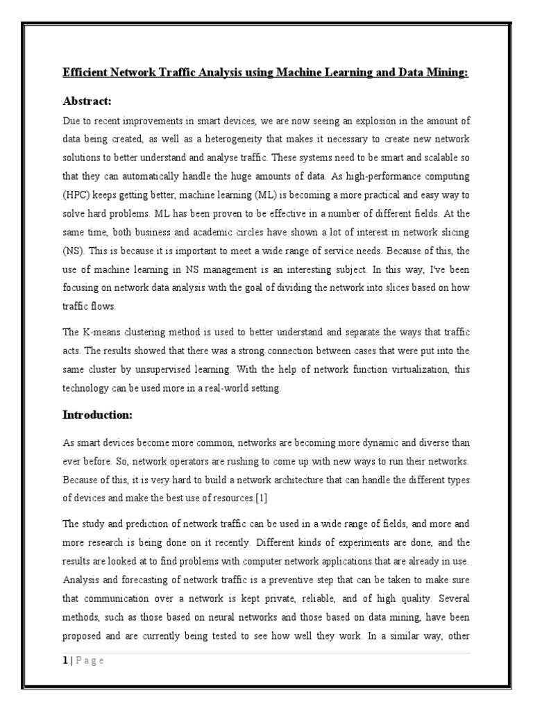 Implementing Machine Learning Models For Predictive Network Traffic An – peerdh.com