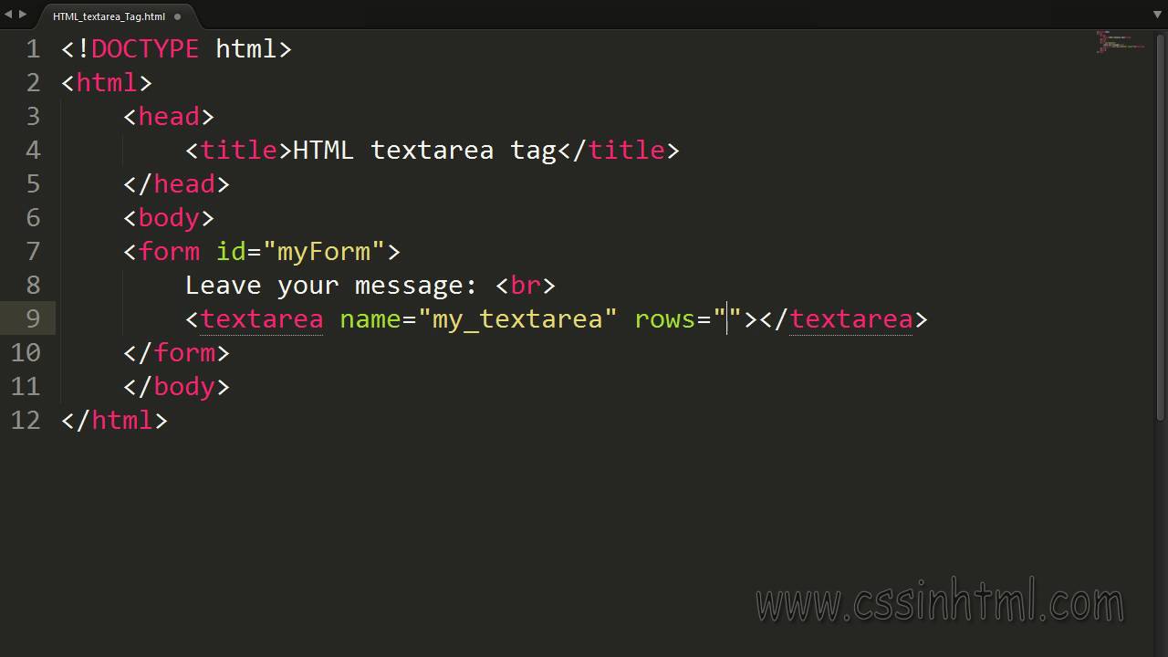 Understanding The Html Textarea Element – peerdh.com