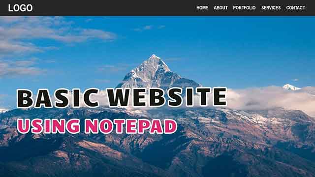 How To Make A Website Using Notepad Codes – peerdh.com