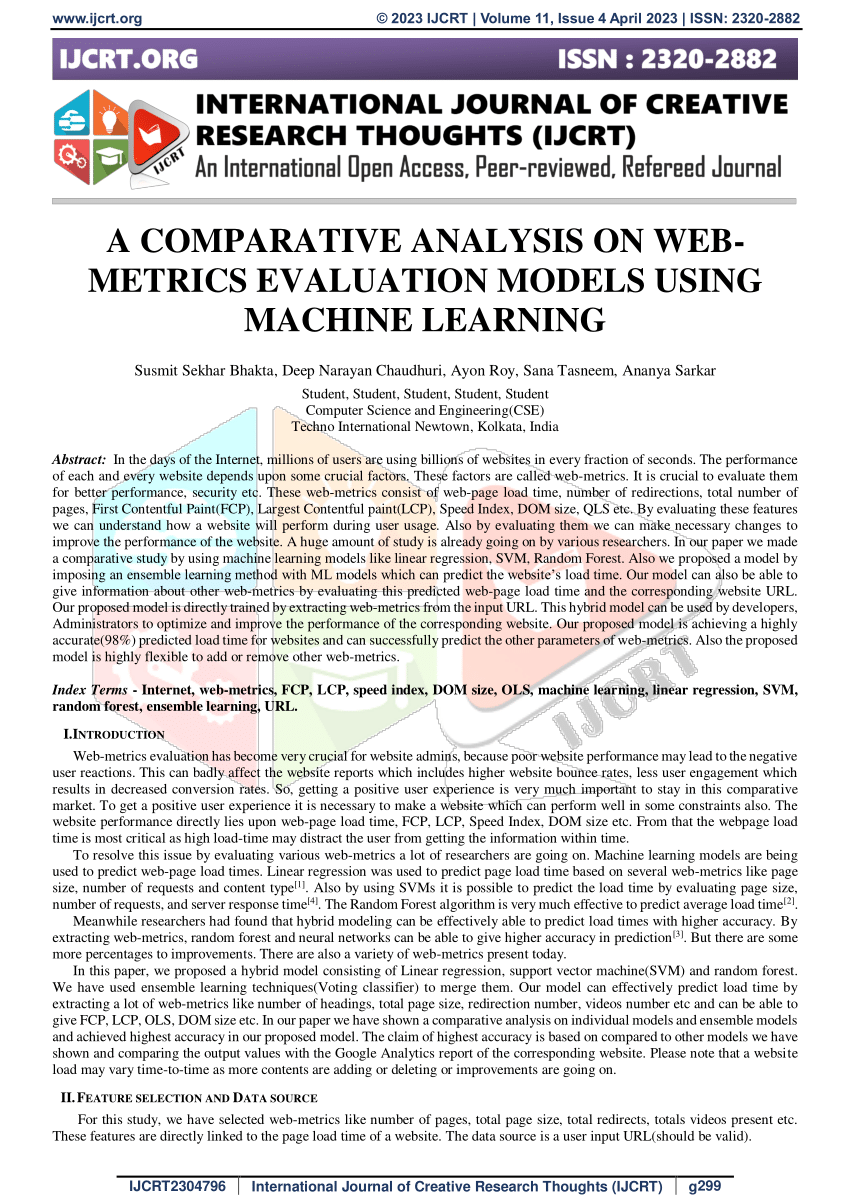 Comparative Analysis Of Web Performance Metrics – peerdh.com