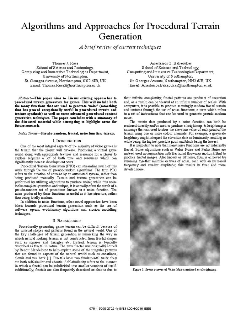 Randomized Algorithms For Terrain Generation In 3d Environments – peerdh.com