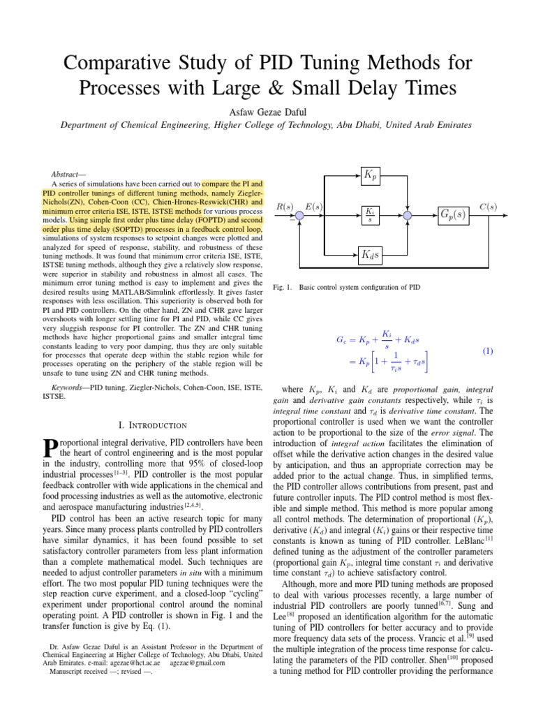 Implementing Machine Learning Algorithms For Predictive Pid Tuning Bas – peerdh.com