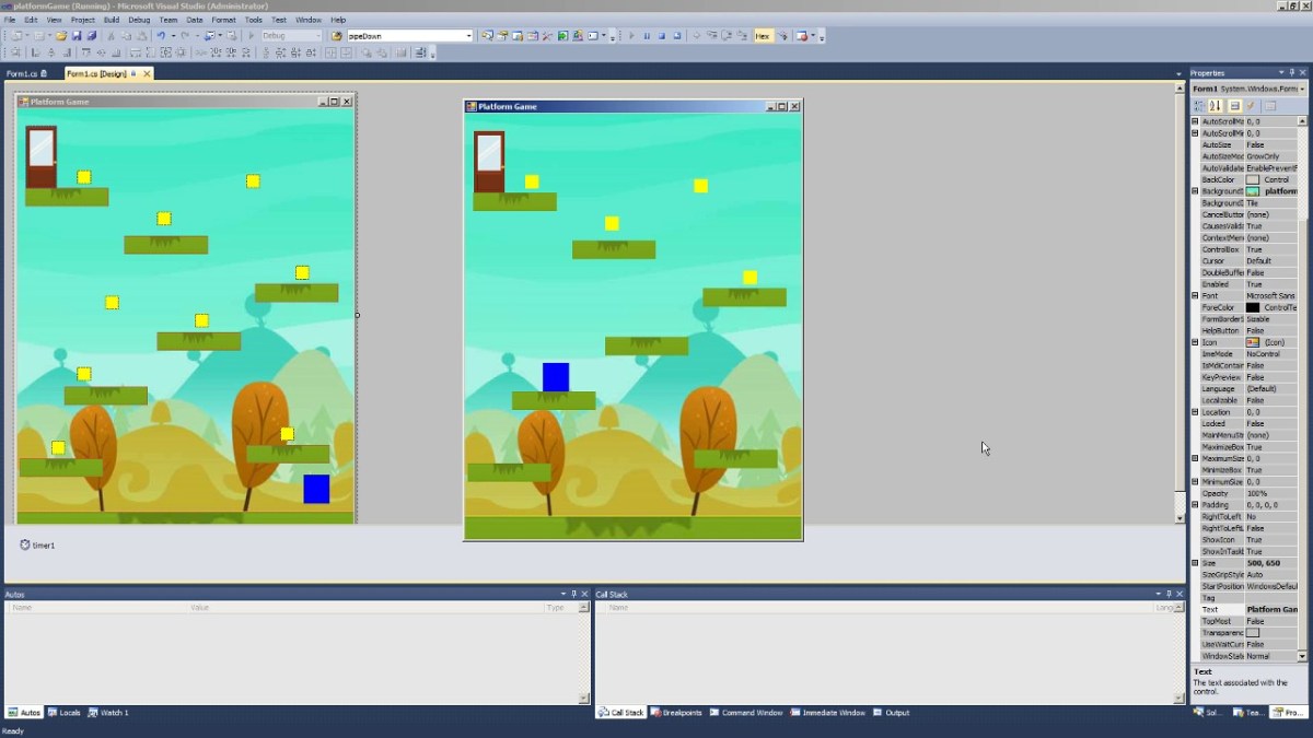 Creating A Simple Platform Game Using C# And Windows Forms – peerdh.com