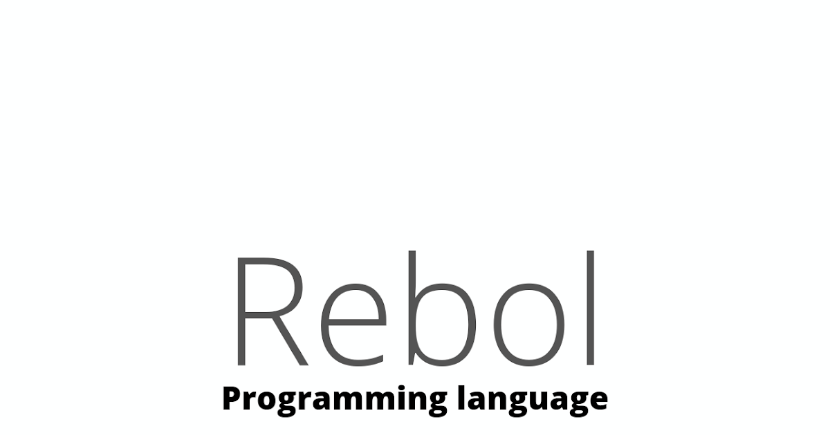 Using Rebol For Server-side Scripting In Javascript Applications ...